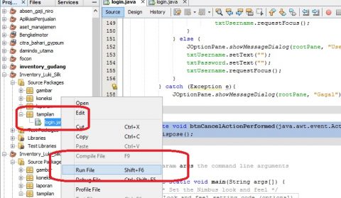 Membuat Form Login di Java Netbeans – Javatech Solution